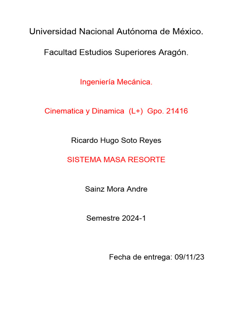 Practica6 CyD | PDF | Oscilación | Fuerza