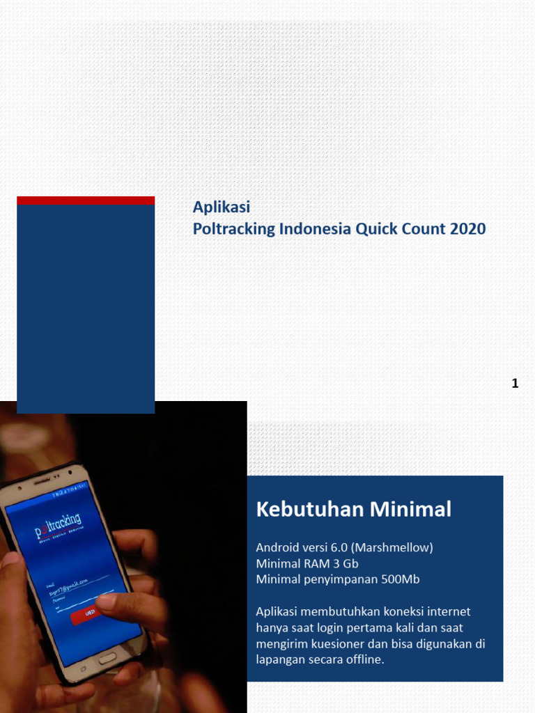 Panduan Aplikasi Poltracking Quick Count | PDF