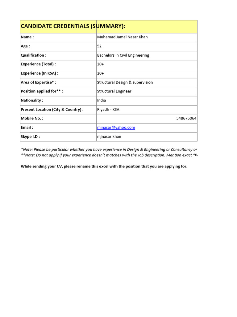 Structural Engineer-Candidate Credential Forms | PDF