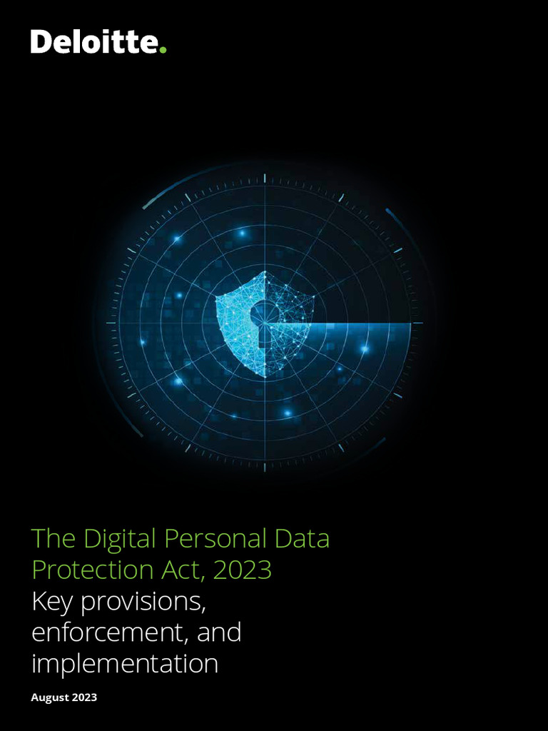 In Ra Deloitte PoV The Digital Personal Data Protection Act 16.08 Noexp | PDF | Regulatory ...