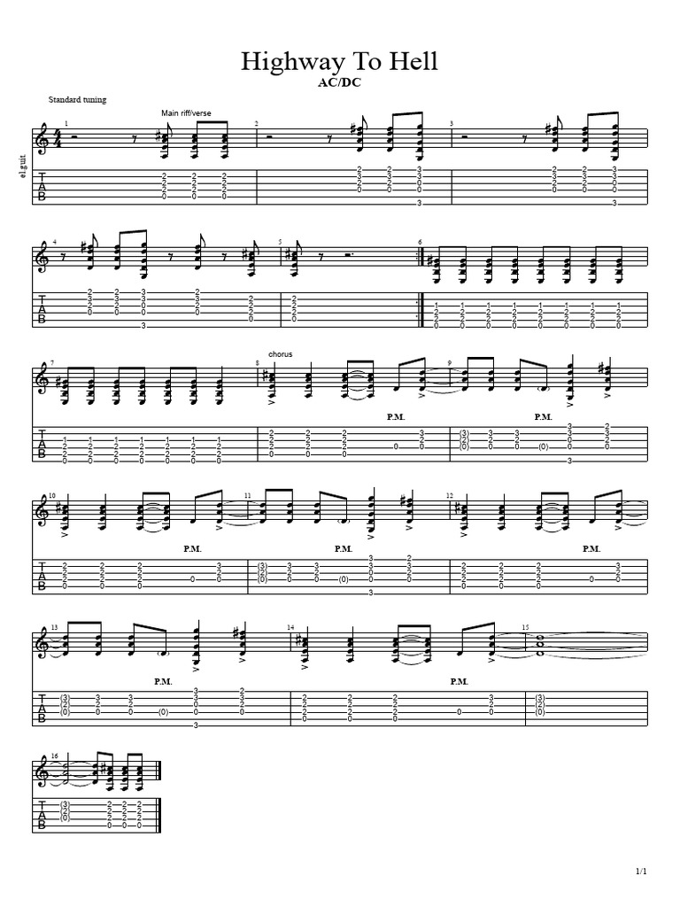 Highway To Hell | PDF | Sound Recording | Blues