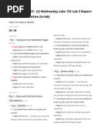 UW Chem 152 Lab 3 | PDF