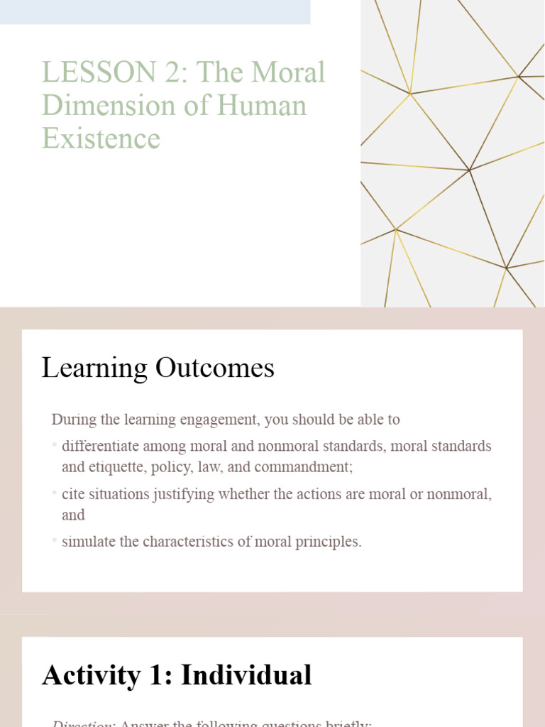 Module 1 Les 2edited | PDF | Morality | Cognitive Science