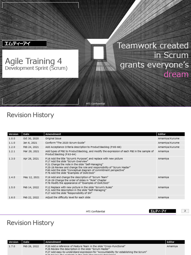 Agile Training - 04 - Development Sprint - 01 - Scrum - EN | Download Free PDF | Scrum (Software ...
