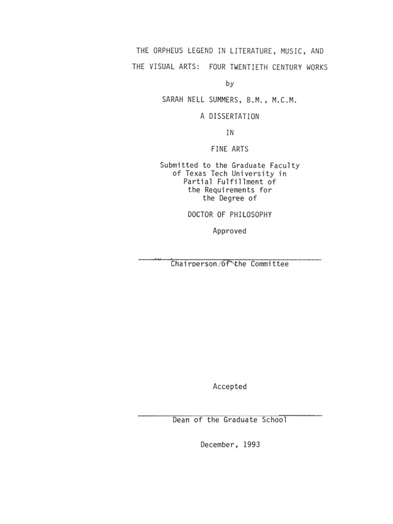 Chairoerson/ Fhhe Committee | PDF | Orpheus | Dionysus