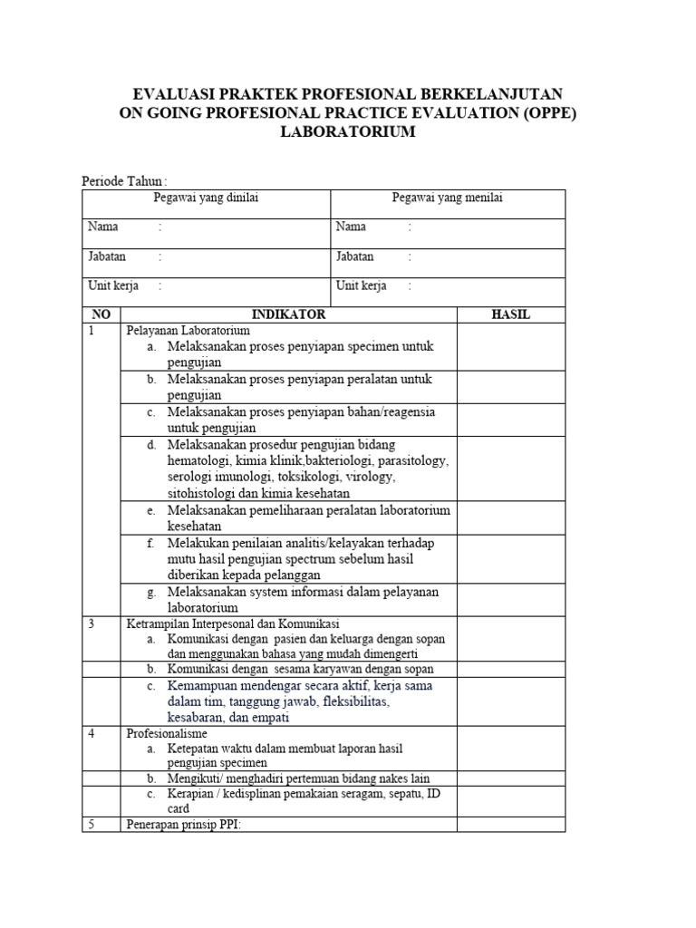 Oppe Laboratorium | PDF