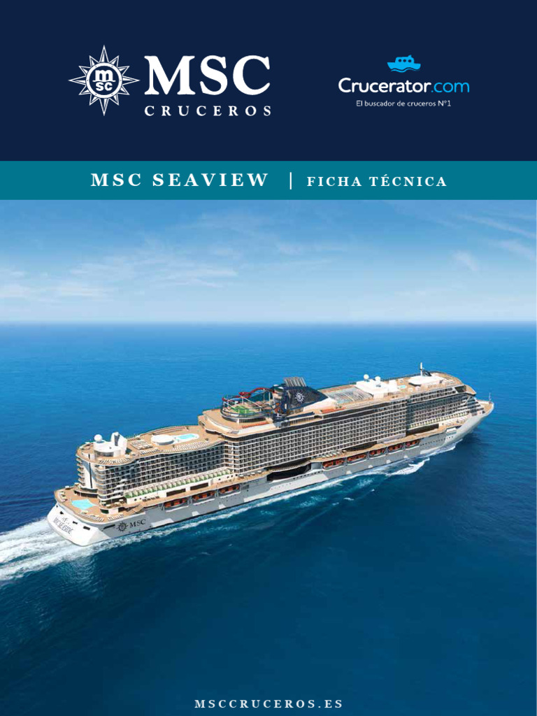 MSC Seaview Ficha | PDF | Ducha | Crucero
