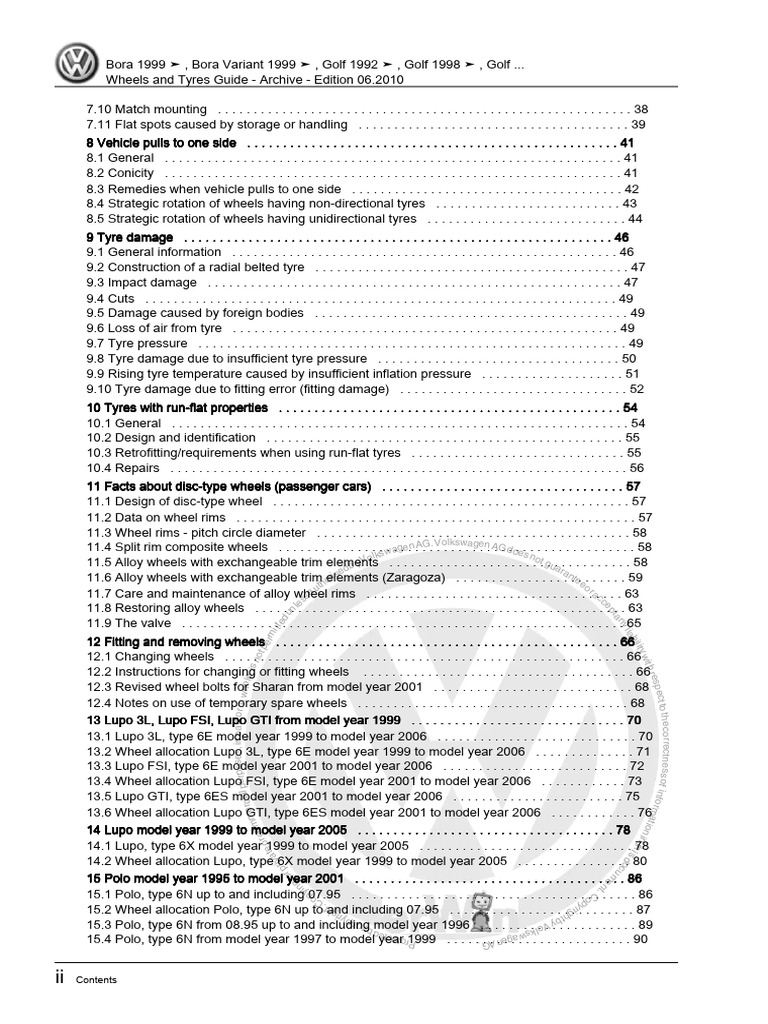 Manual Volkswagen Golf Cabro (1998) (513 Páginas) | PDF | Wheel ...