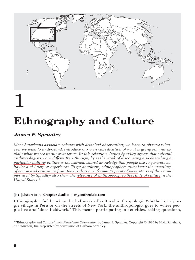 Wk2c Spradley, McCurdy (2012) Ethnography | PDF | Ethnography | Anthropology