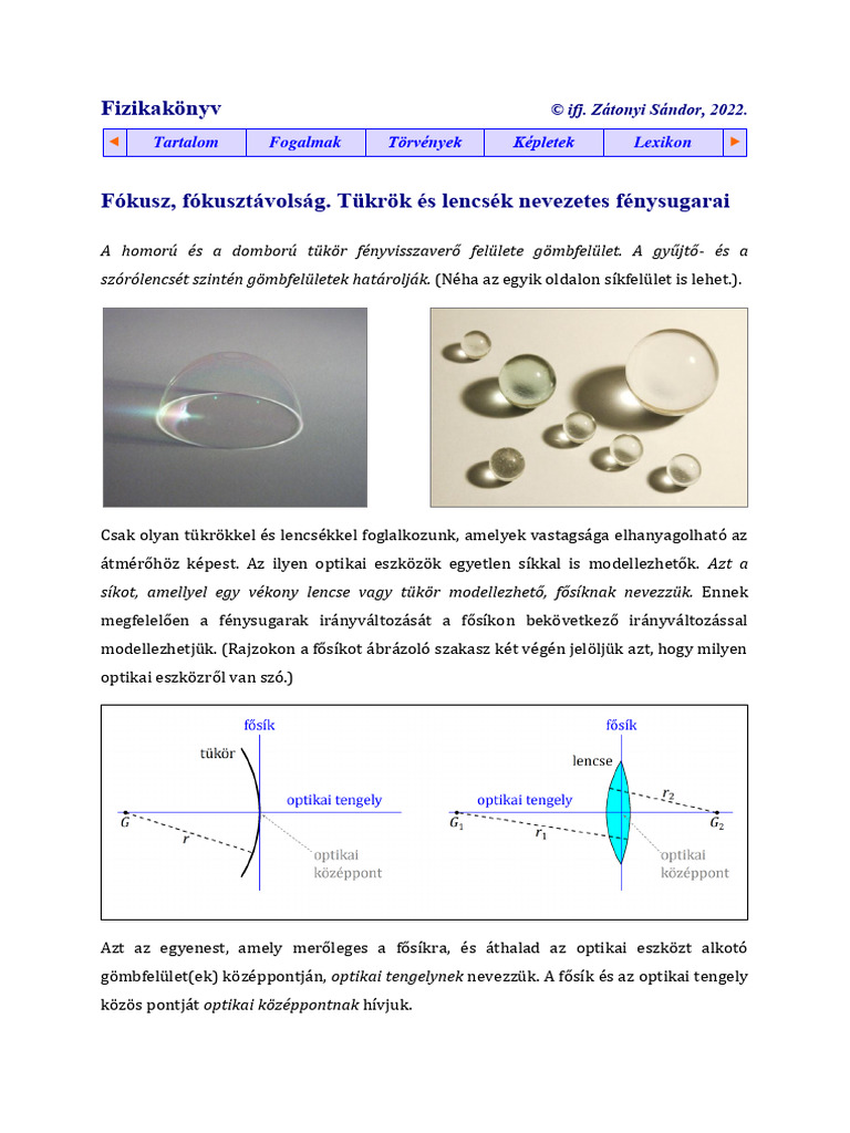 Fizikakönyv: Tartalom Fogalmak Törvények Képletek Lexikon | PDF