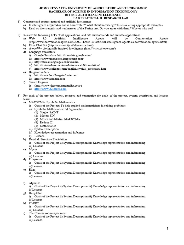 BIT 2319 Lab Practical II - Research Lab | PDF | Knowledge ... BIT 2319 Lab Practical II - Research Lab | PDF | Knowledge ...
