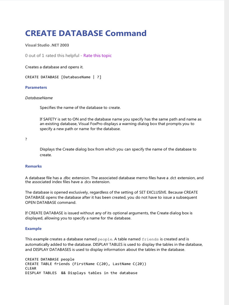 Dokumen - Tips Manual-Foxpro 2023 | PDF | Database Index | Table (Database)