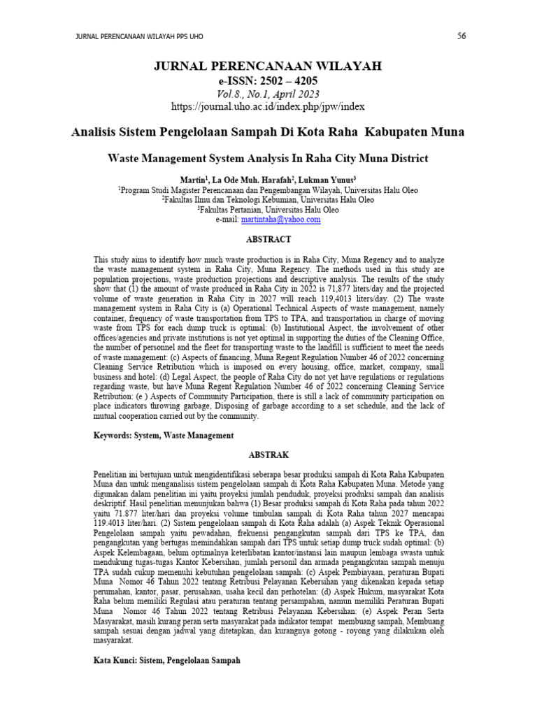 Pengelolaan Sampah Muna | PDF | Materials | Pollution