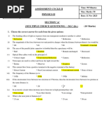Tallentex 2025 Class 10 Physics Paper | PDF