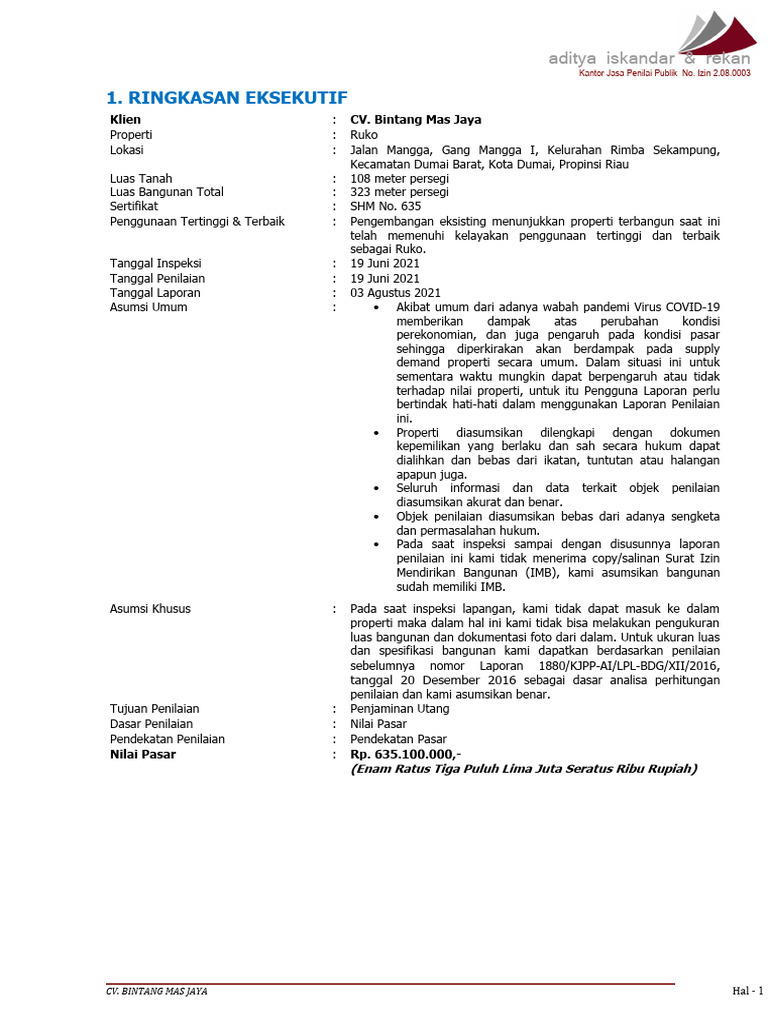 Narasi SHM No. 635, New | PDF