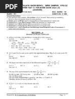 CSSC Class 12 Math QP Paper 2 | PDF | Function (Mathematics) | Equations