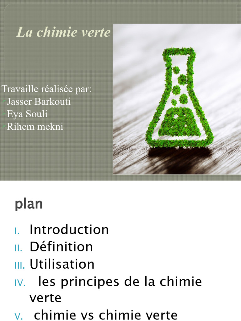 Introduction à la chimie verte | PDF | Chimie | Chimie verte