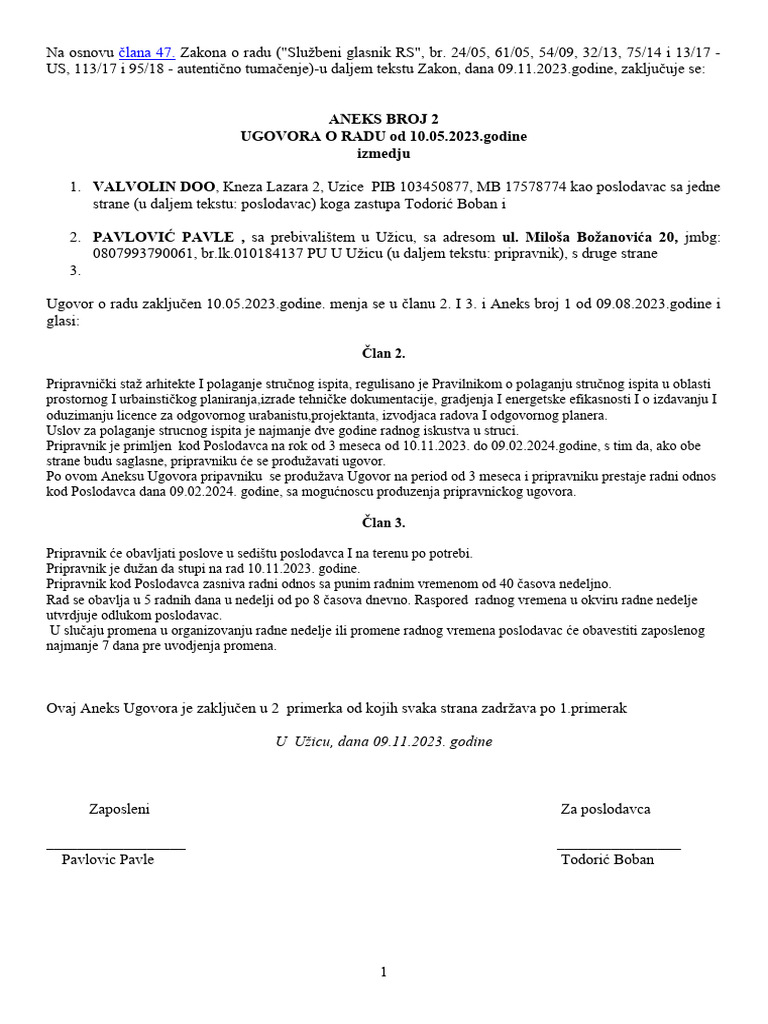 Aneks 2 ODREDJENO | PDF