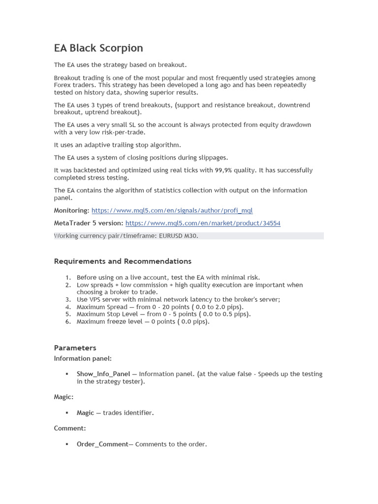 EA Black Scorpion | PDF | Order (Exchange) | Applied Mathematics