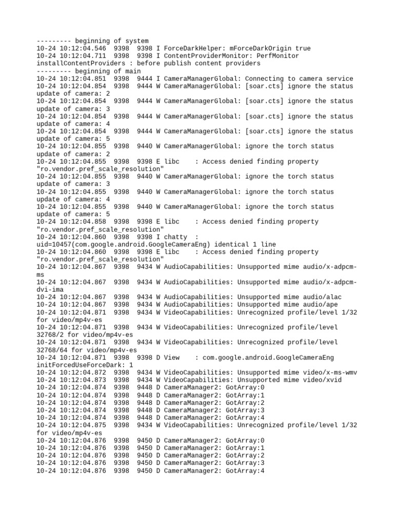 Logcat 1698113524786 | PDF | Computer Architecture | Computer Engineering