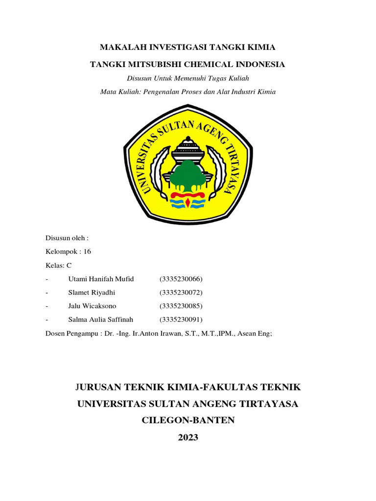 Investigasi Tangki di MCCI Cilegon | PDF