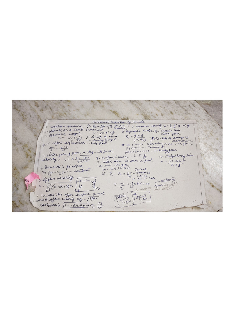 Physics Formula Sheets | PDF