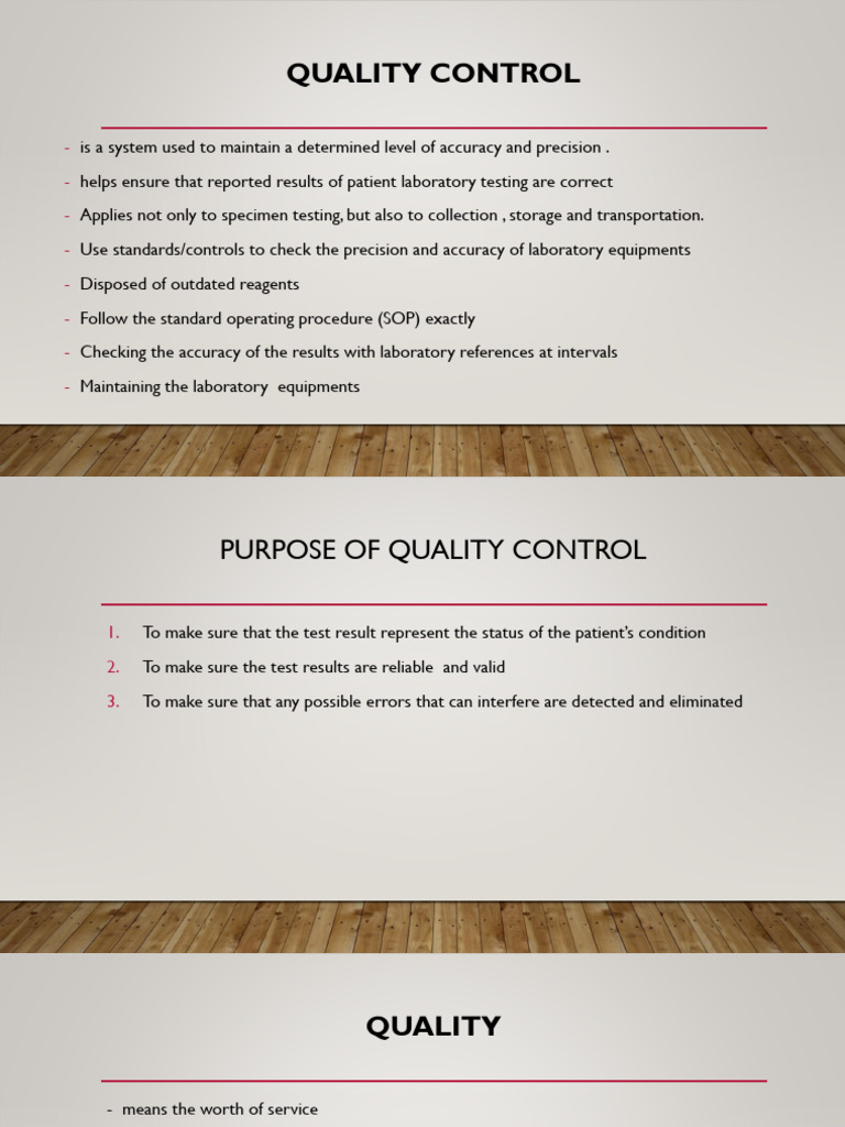 Laboratory Quality Control | PDF | Standard Deviation | Sensitivity And ... Laboratory Quality Control | PDF | Standard Deviation | Sensitivity And ...