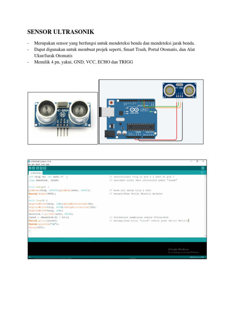 Sensor Ultrasonik | PDF | Seni | Komputer