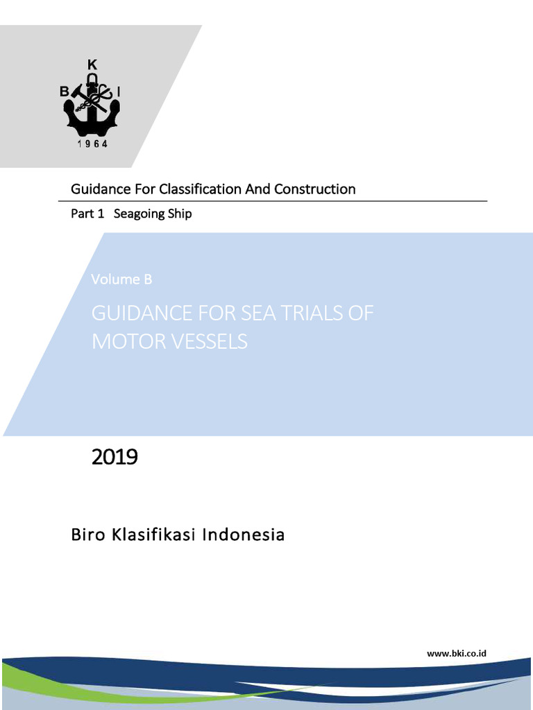 ( Vol B ),2019 Guidance for Sea Trials of Motor Vessels,2019 | PDF ...