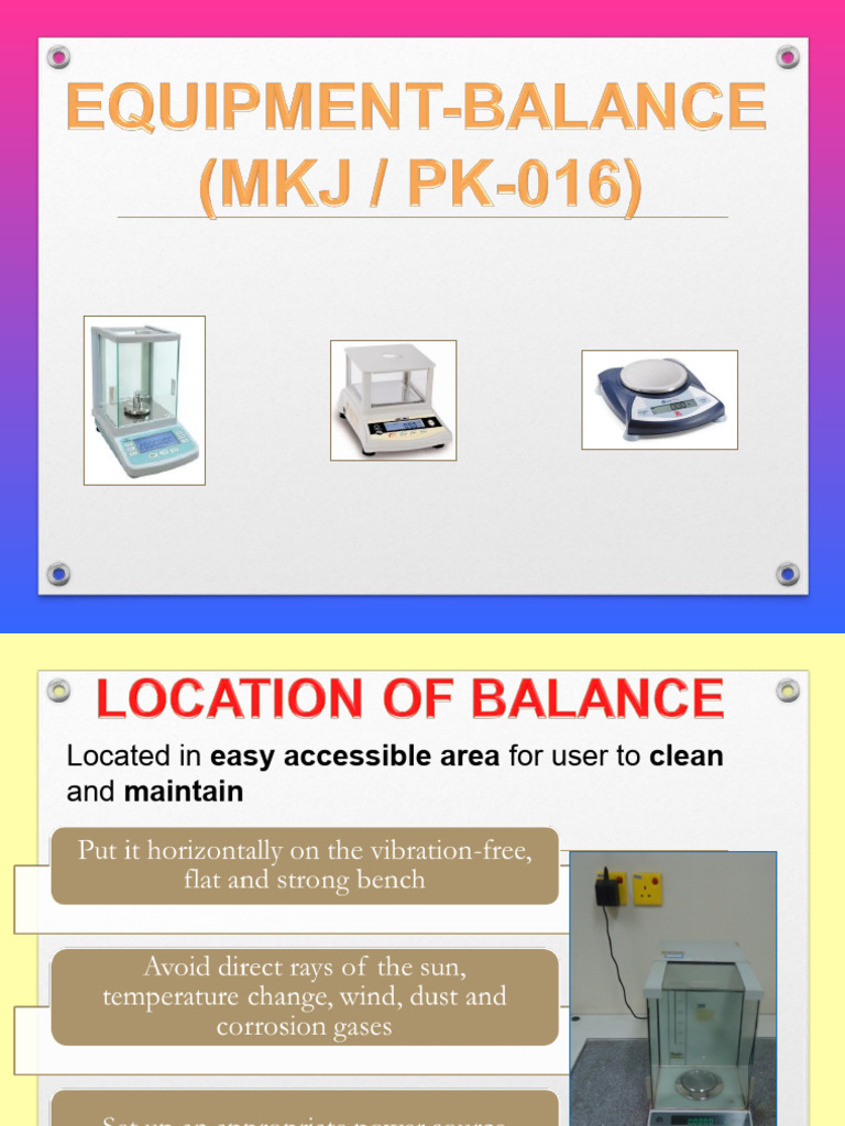 Balance | PDF | Metrology