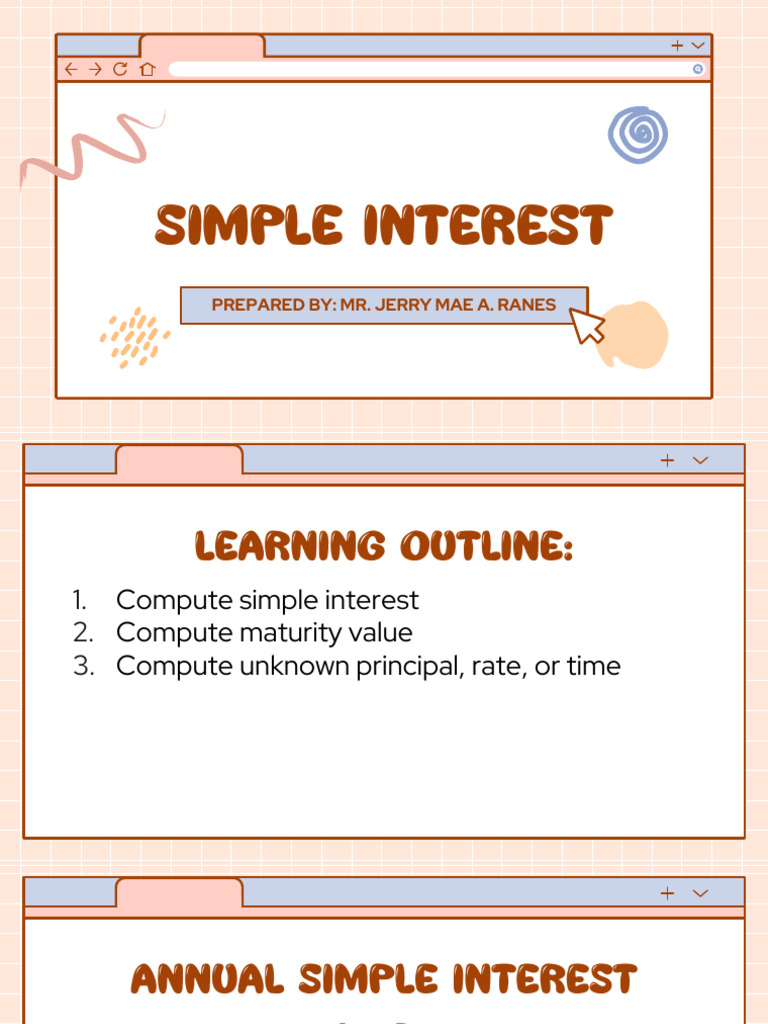Simple Interest | PDF | Interest | Interest Rates