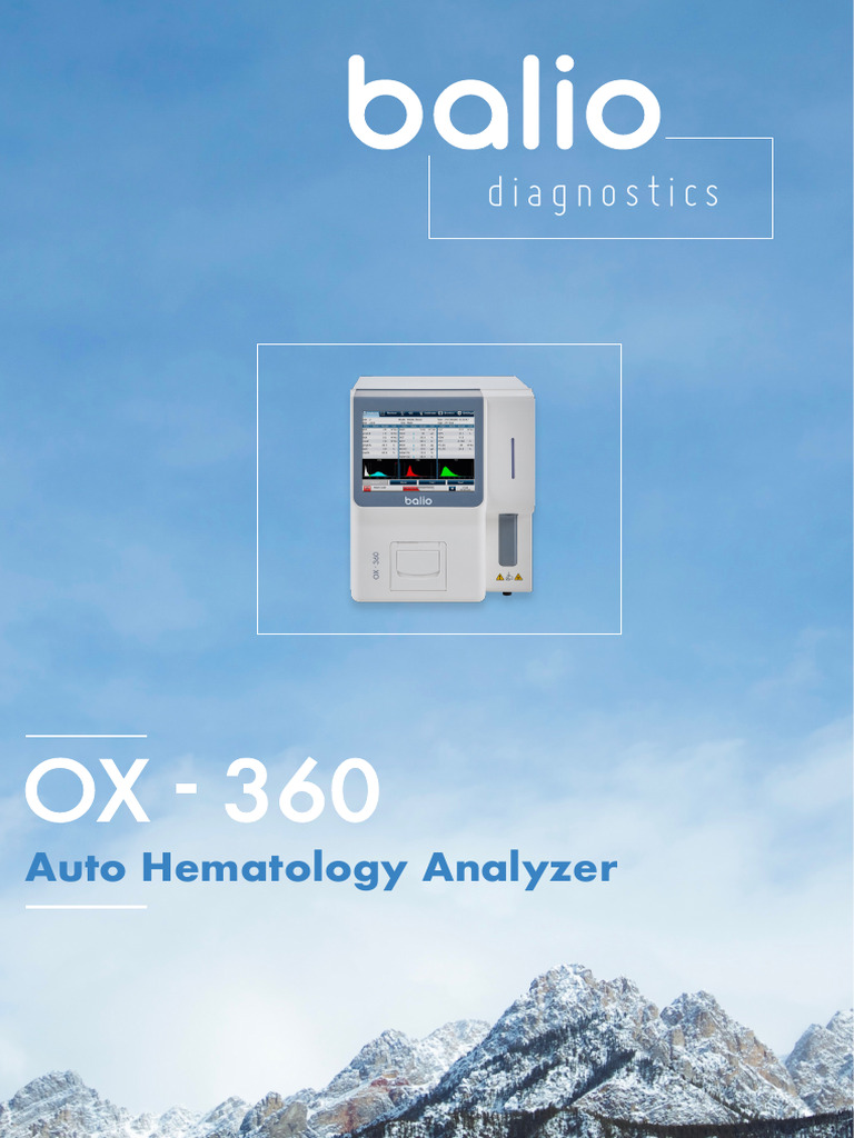 OX-360: Compact Hematology Analyzer | PDF | Anemia