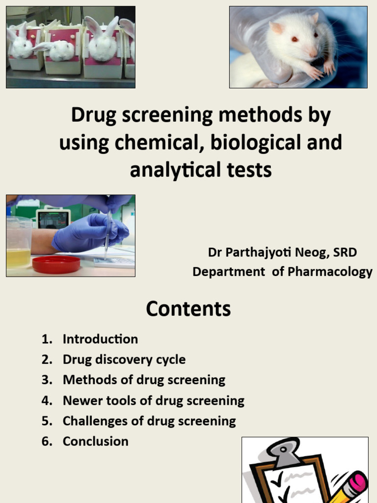 Drug Screening | PDF | Assay | Pharmacology