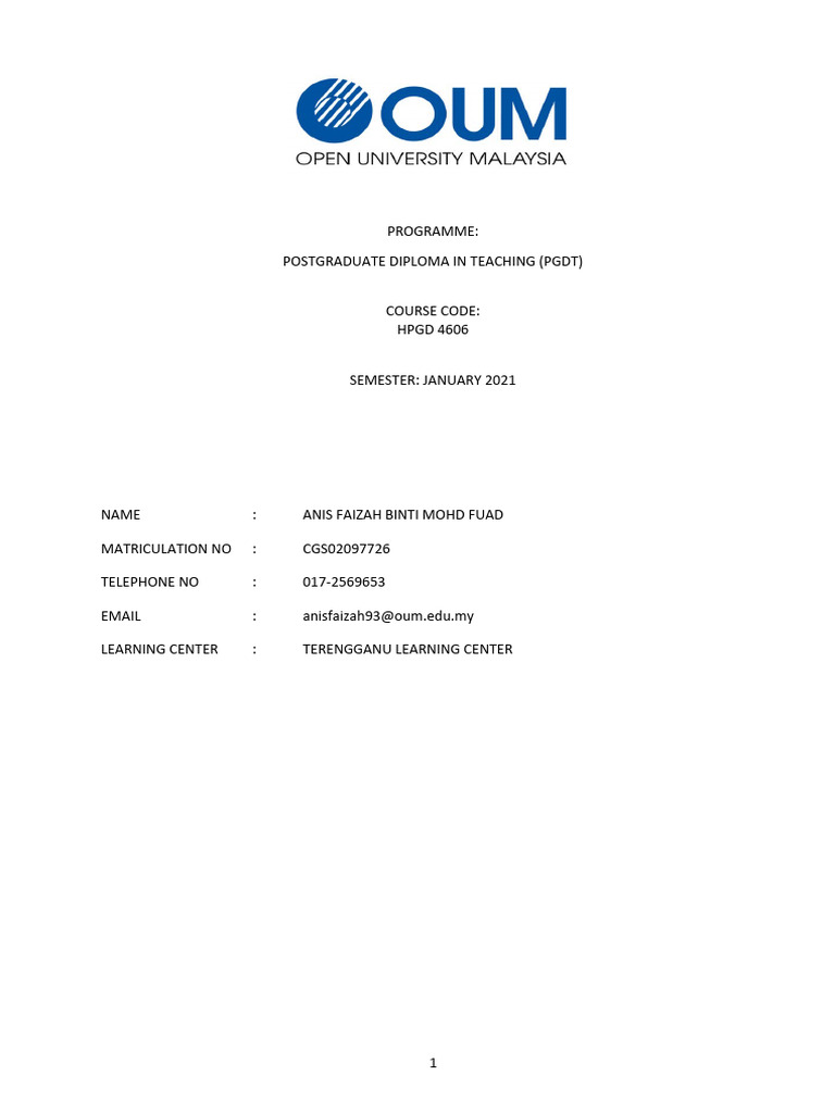 Contoh Portfolio Praktikum 2021 | Download Free PDF | Malaysia