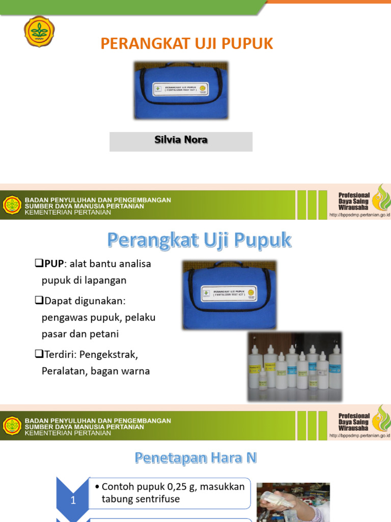 Perangkat Uji Pupuk (PUP) | PDF
