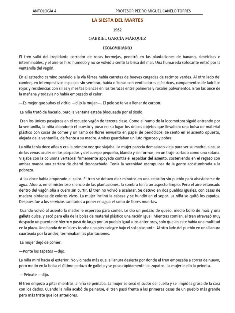 La Siesta Del Martes | PDF | Novela negra, policíaca y suspenso