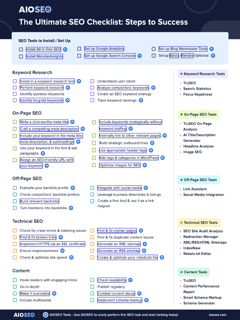 Ultimate Seo Checklist | PDF | Search Engine Optimization | Hypertext