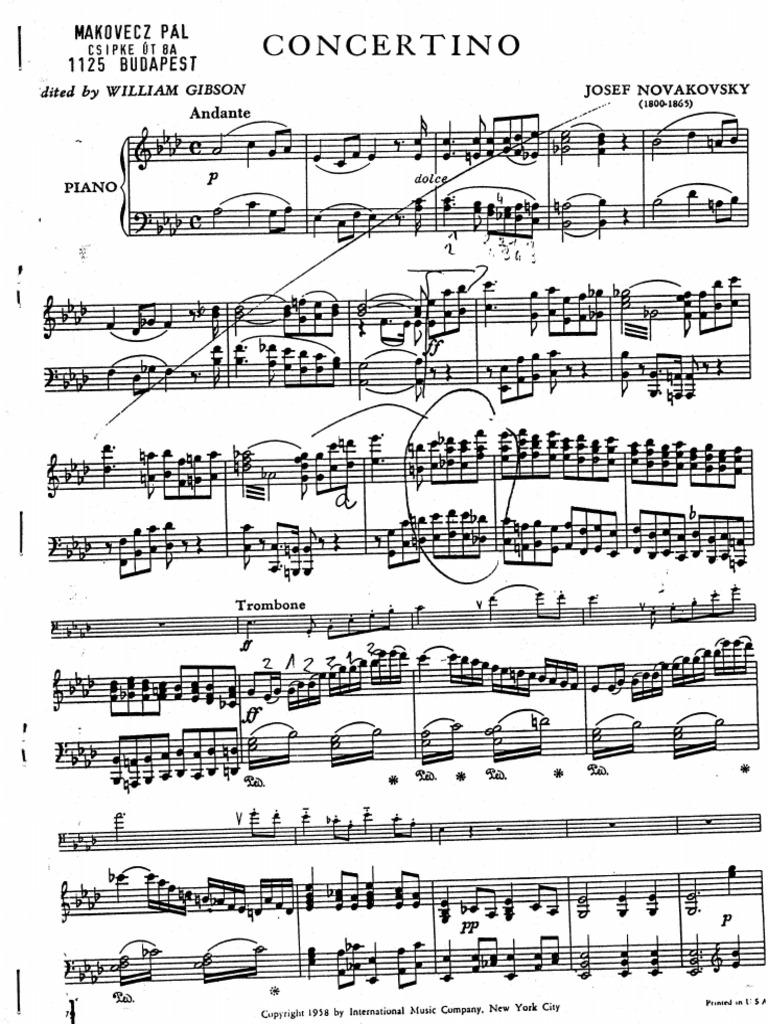 Novakovski - Concertino - Piano | PDF