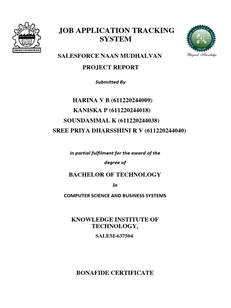 Job Application Tracking System | PDF | Customer Relationship ...