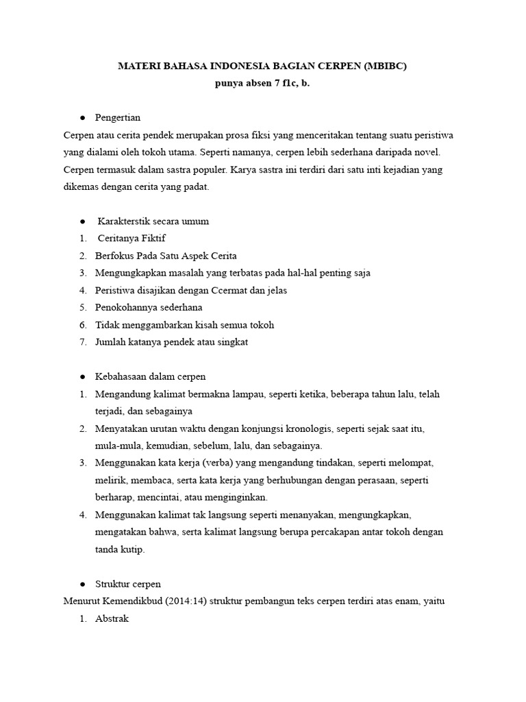 Materi Indo (3) Punyaku-1 | PDF