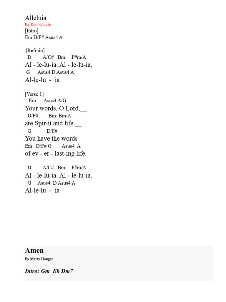 Alleluia | PDF