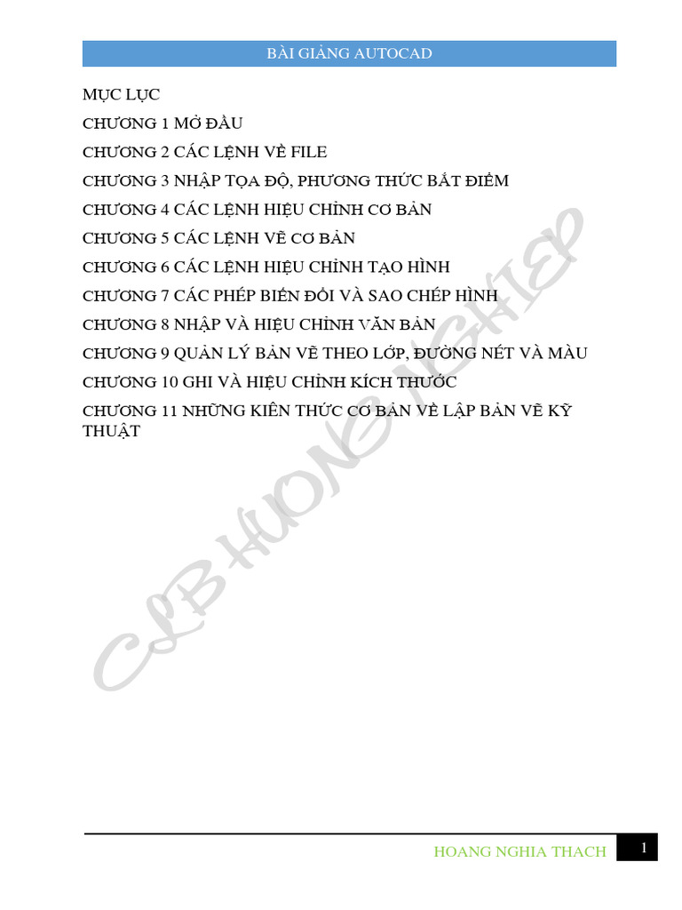 Bài Gi NG Autocad | PDF
