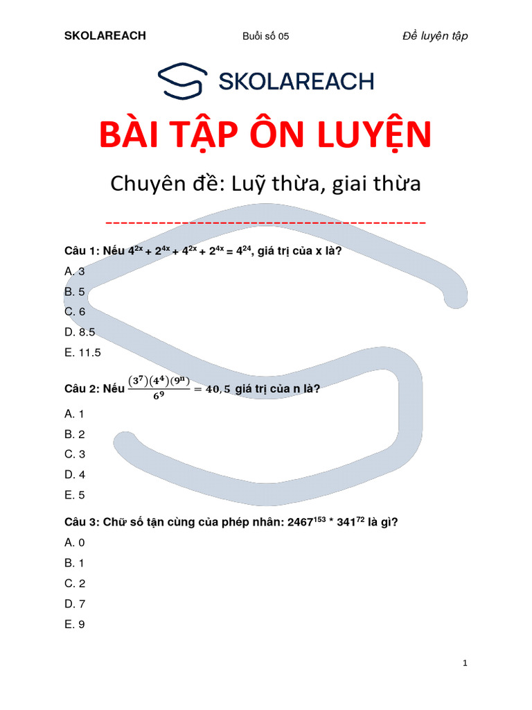 SKO 05 - Lũy TH A, Giai TH A | PDF