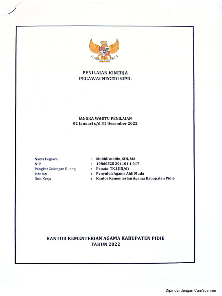 SKP Mukhlis Okt - Des 2022 | PDF