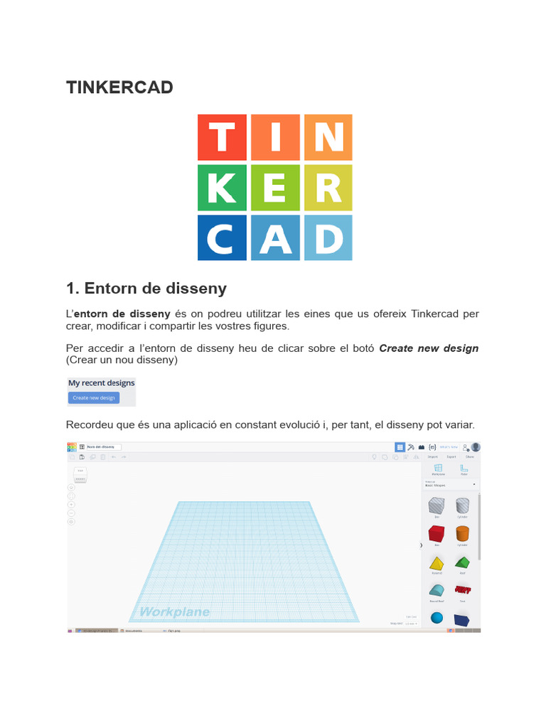 1. TinkerCAD | PDF