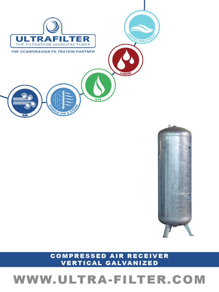 Compressed Air Receiver - Vertical Galvanized_09-02-22 | PDF | Gases ...