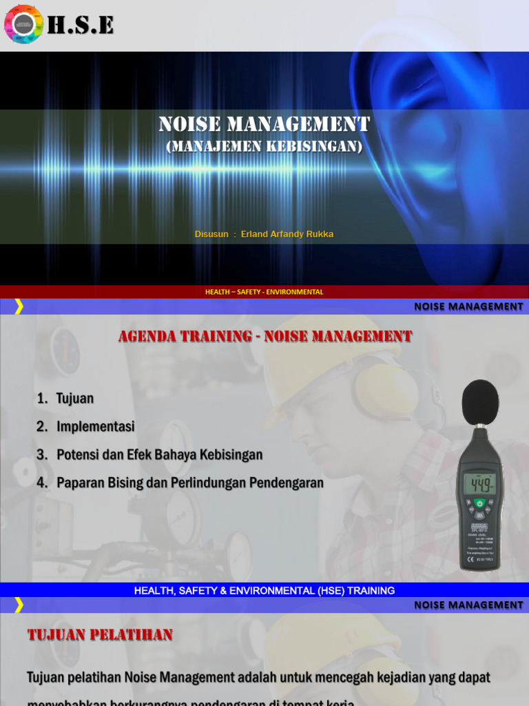 Noise Exposure and Hearing Protection Training | PDF | Noise ...