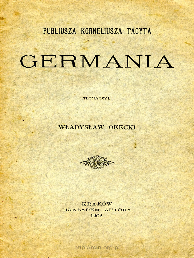 Tacyt Germania | PDF