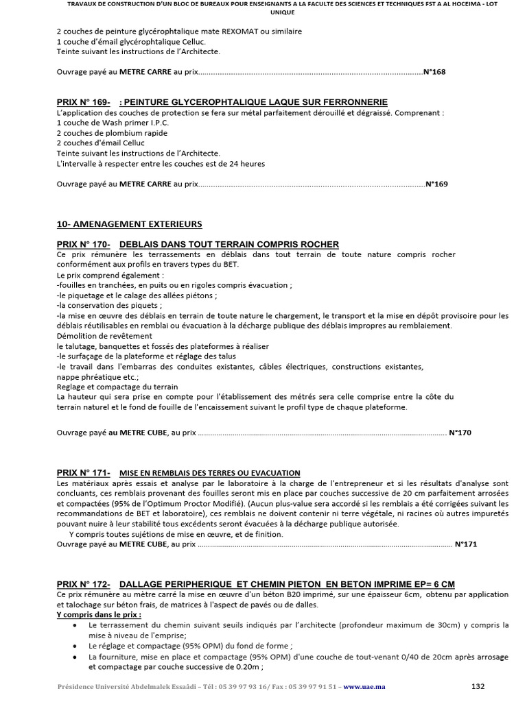 CPS Ensah 10 | PDF | Matériaux | Génie du bâtiment