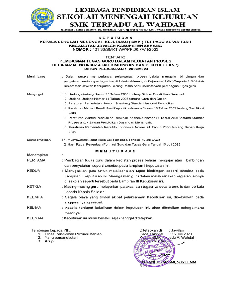 Jadwal-NANANG KOSIM | PDF